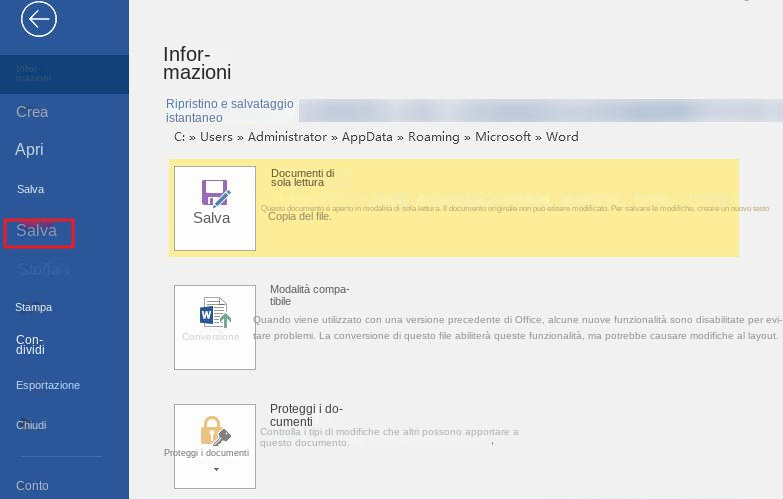 Posizione automatica salvataggio file Word: scopri dove trovarla ...